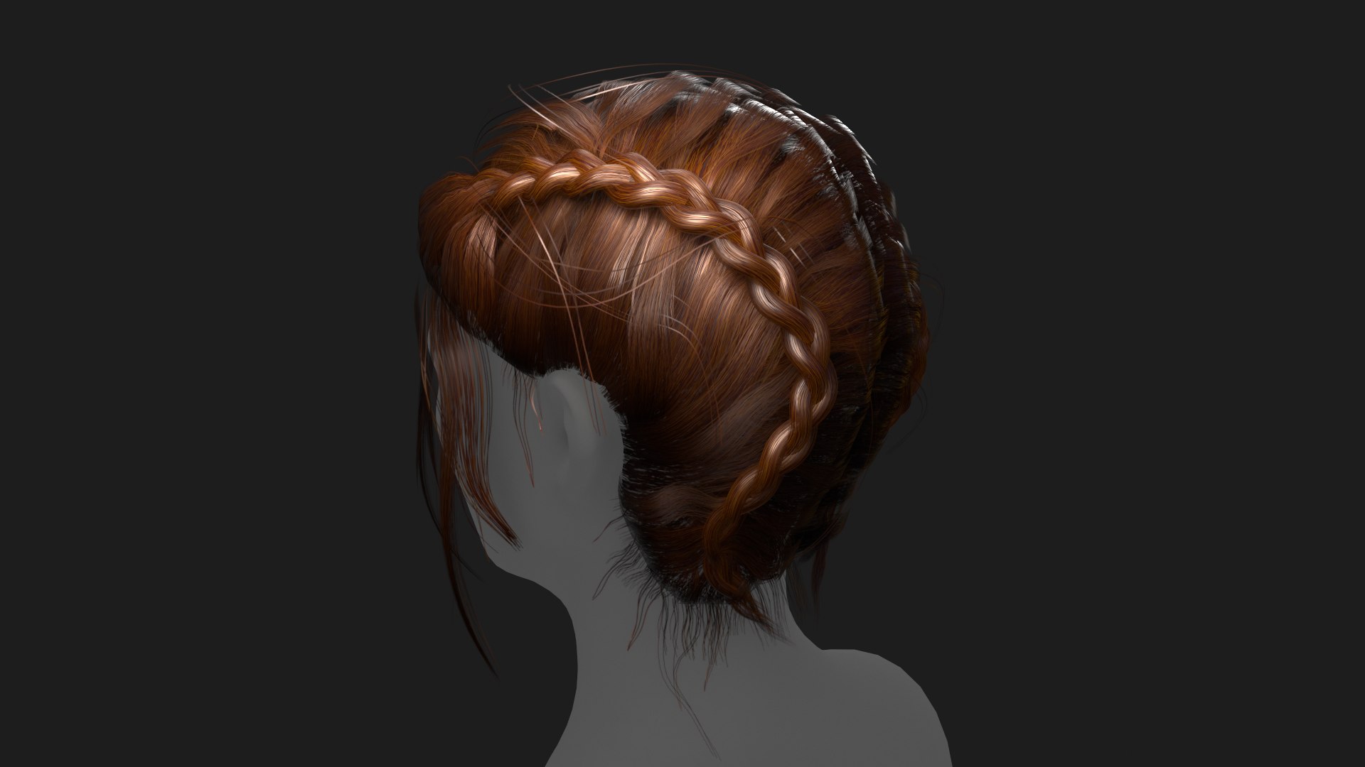 3D Hairstyle Braids - TurboSquid 1796171