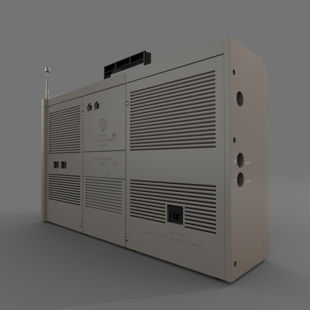 3D model radio tape recorder Oreanda 203 Stereo - TurboSquid 1965361