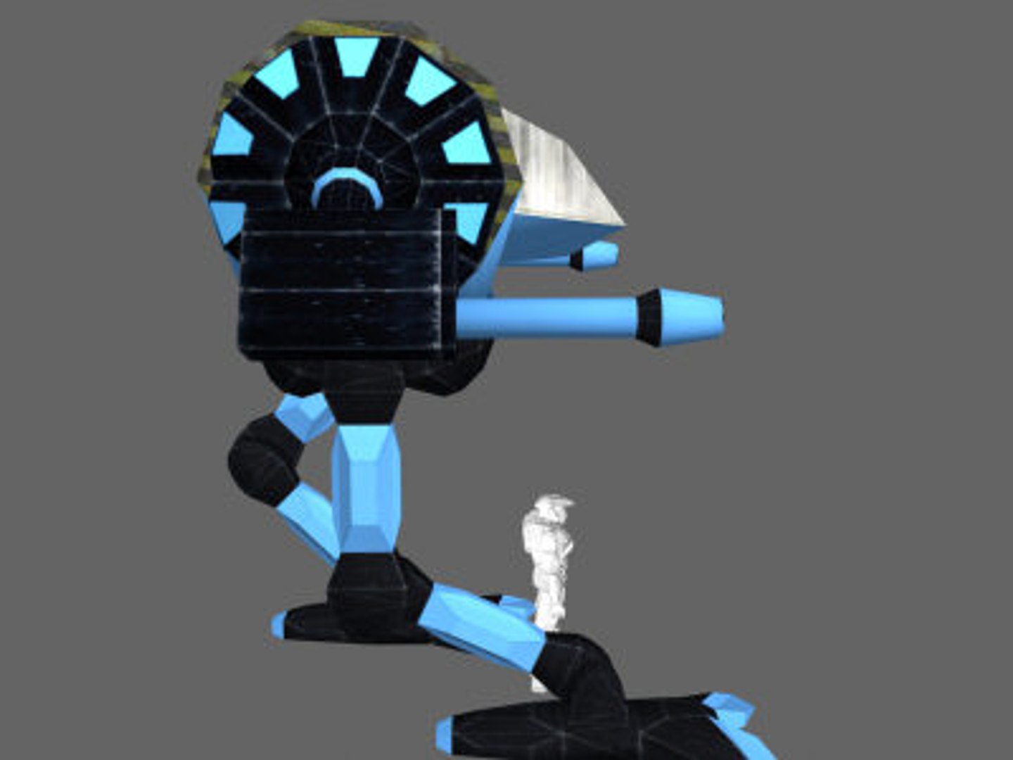 free mech robot walker 3d model