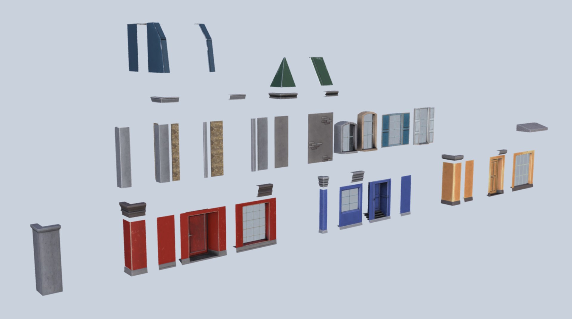 3D house constructor pack building - TurboSquid 1581847