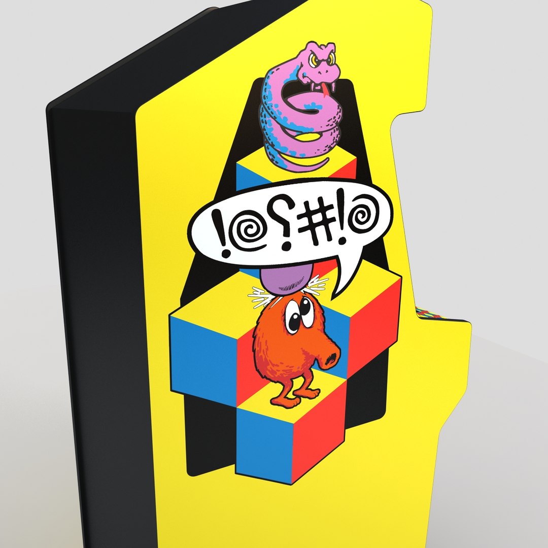 Qbert Arcade 3d Model