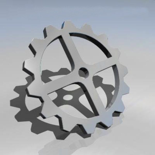 cog wheel gearing 3d model