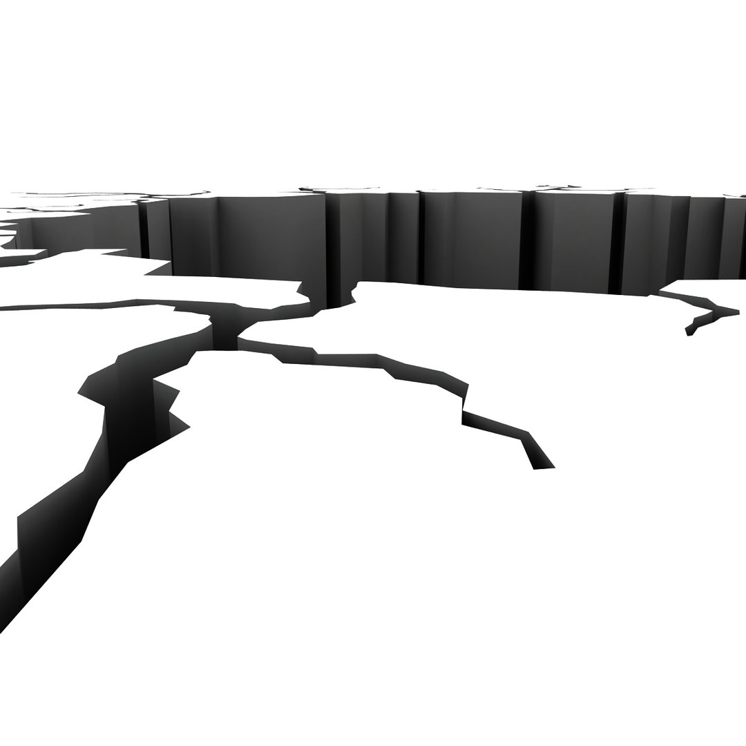 3d Model Realistic Cracked Hole