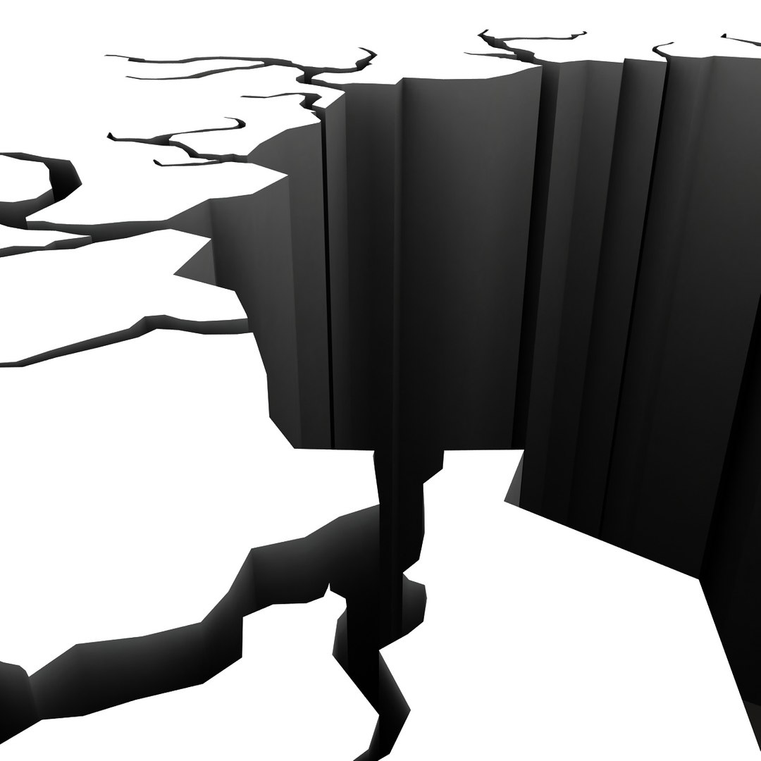 3d Model Realistic Cracked Hole