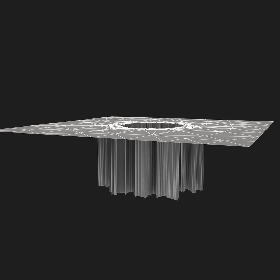 3d Model Realistic Cracked Hole