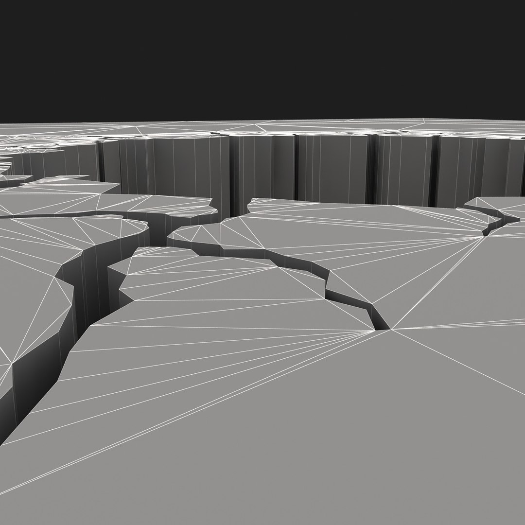 3d Model Realistic Cracked Hole