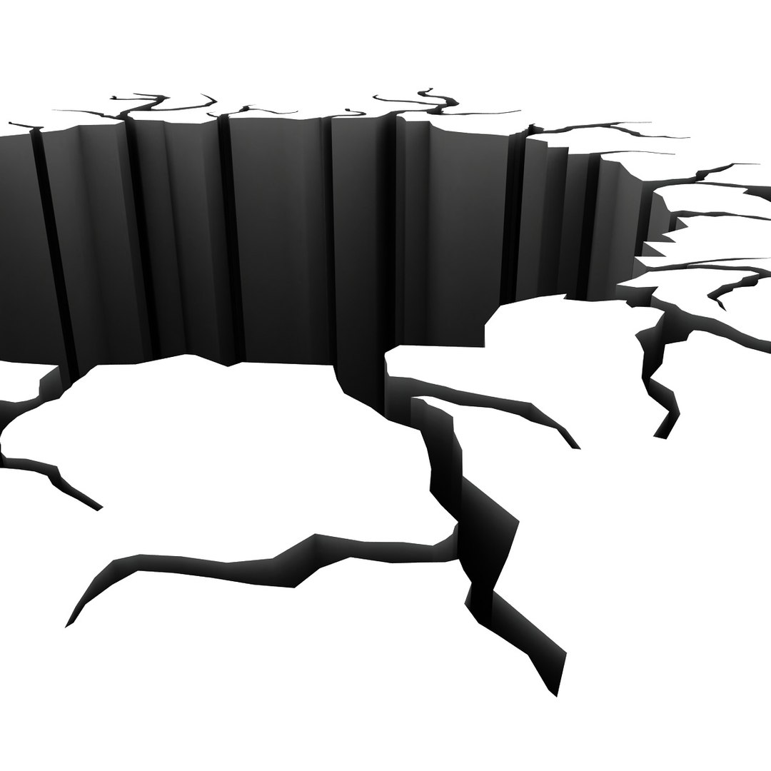 3d Model Realistic Cracked Hole
