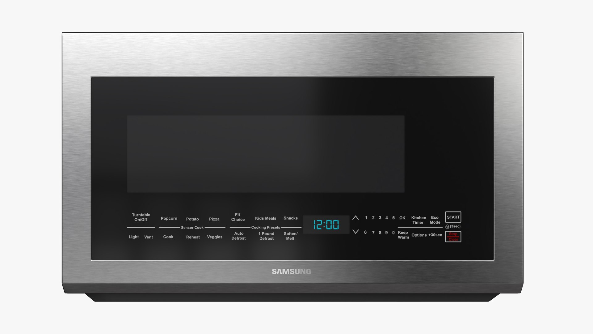 Free Samsung Over-the-Range Microwave 3D Model - TurboSquid 2017060