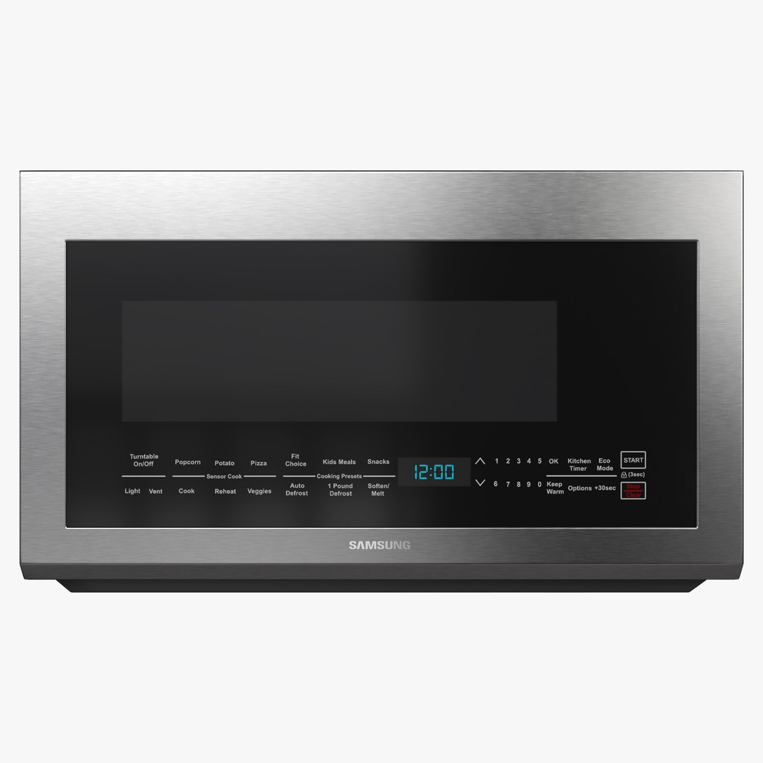 Free Samsung Over-the-Range Microwave 3D model - TurboSquid 2017060