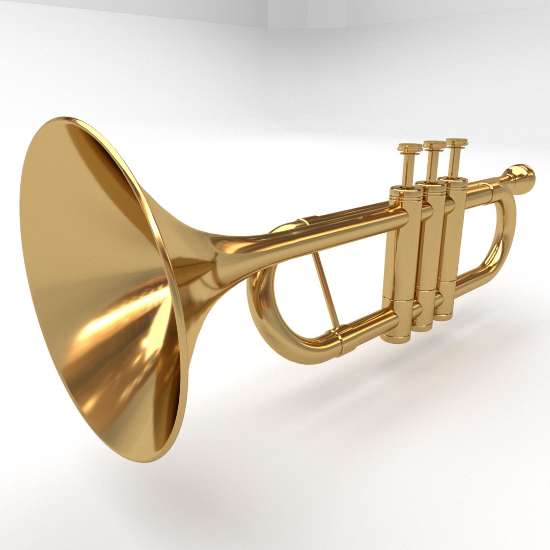 Trumpet Realistic 3D Model - TurboSquid 1527833