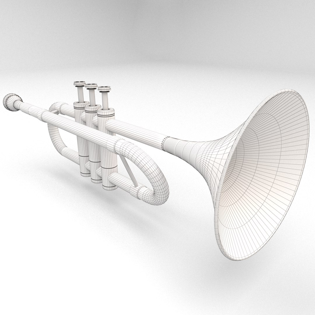 Trumpet Realistic 3D Model - TurboSquid 1527833
