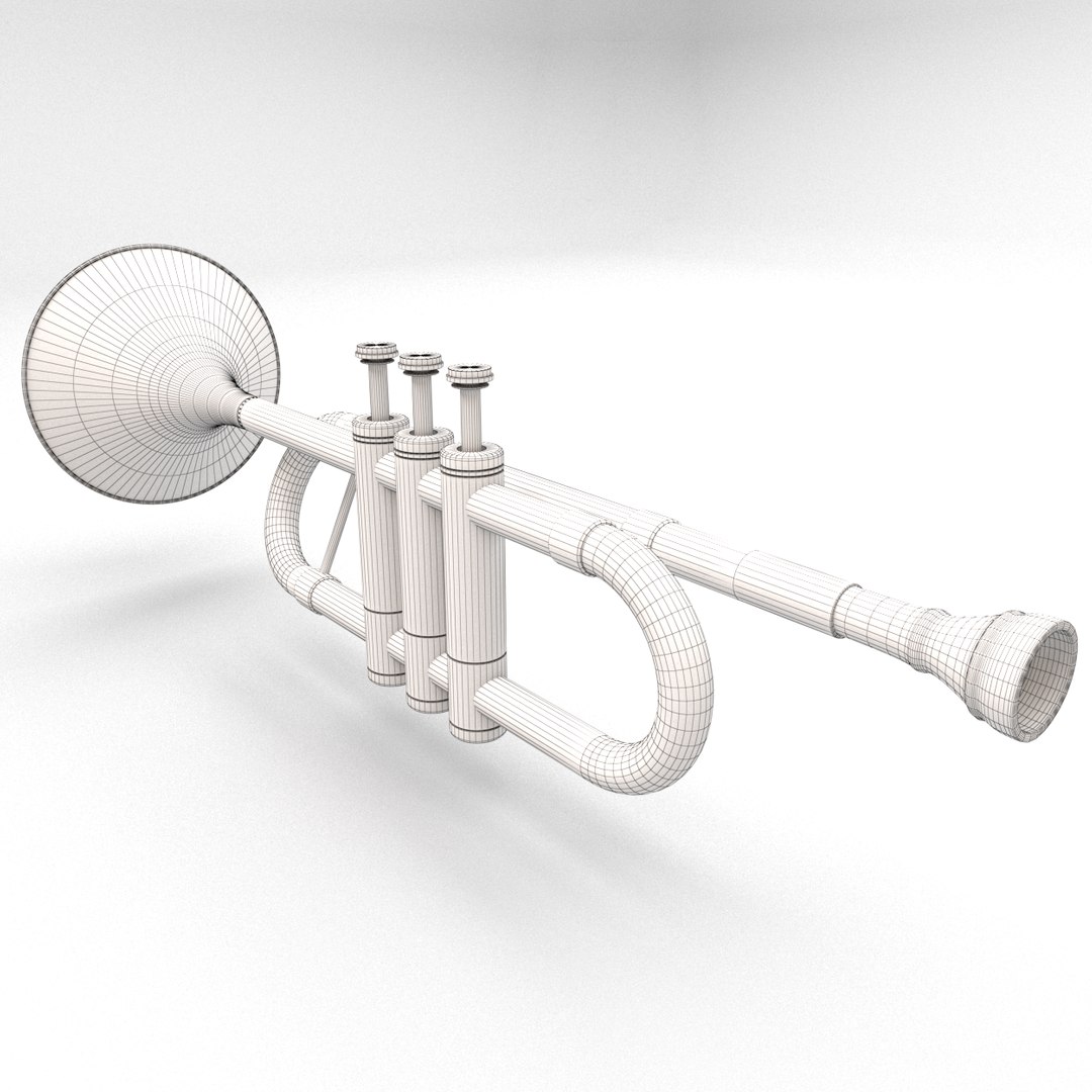 Trumpet Realistic 3D Model - TurboSquid 1527833
