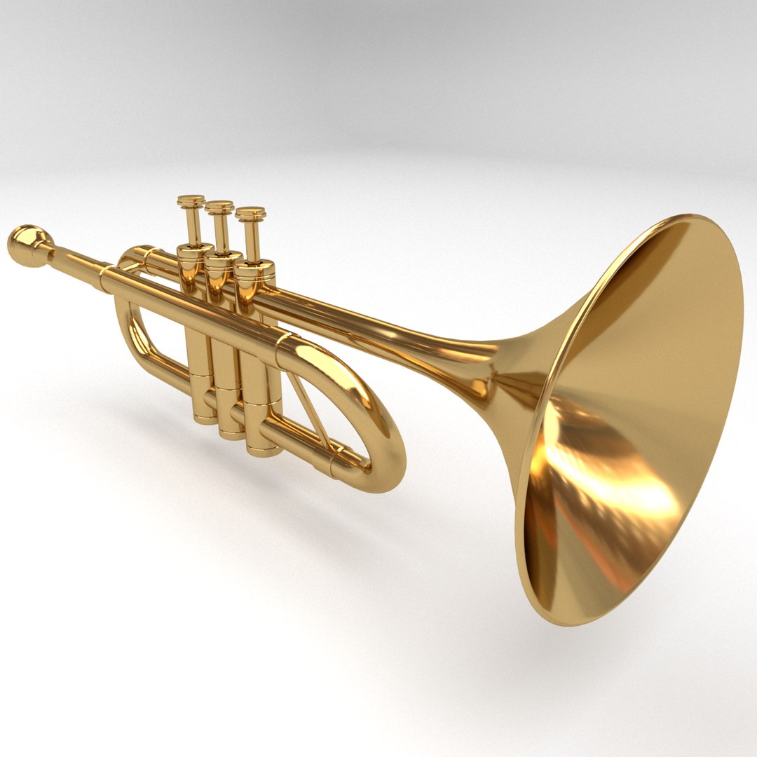Trumpet Realistic 3D Model - TurboSquid 1527833