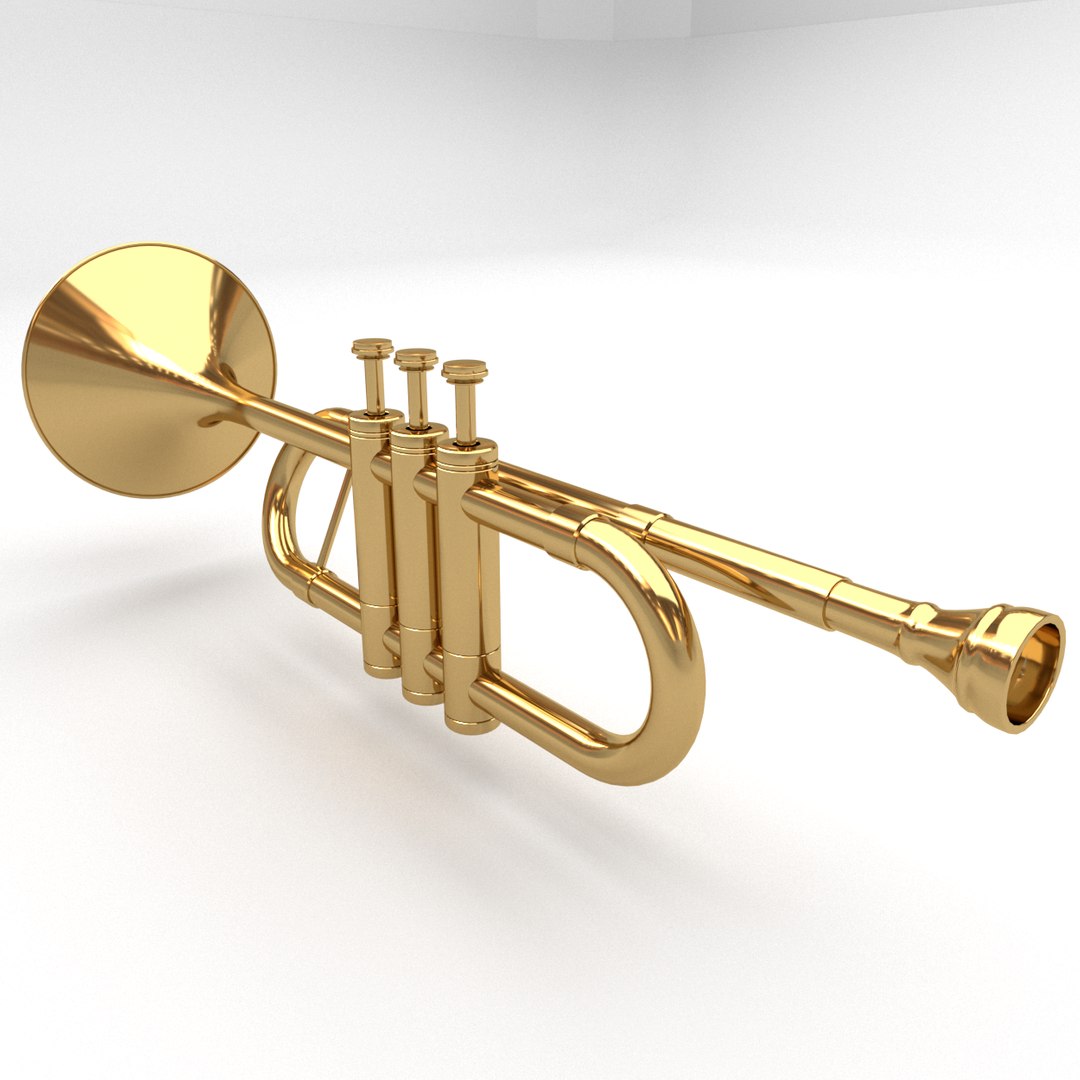 Trumpet Realistic 3D Model - TurboSquid 1527833