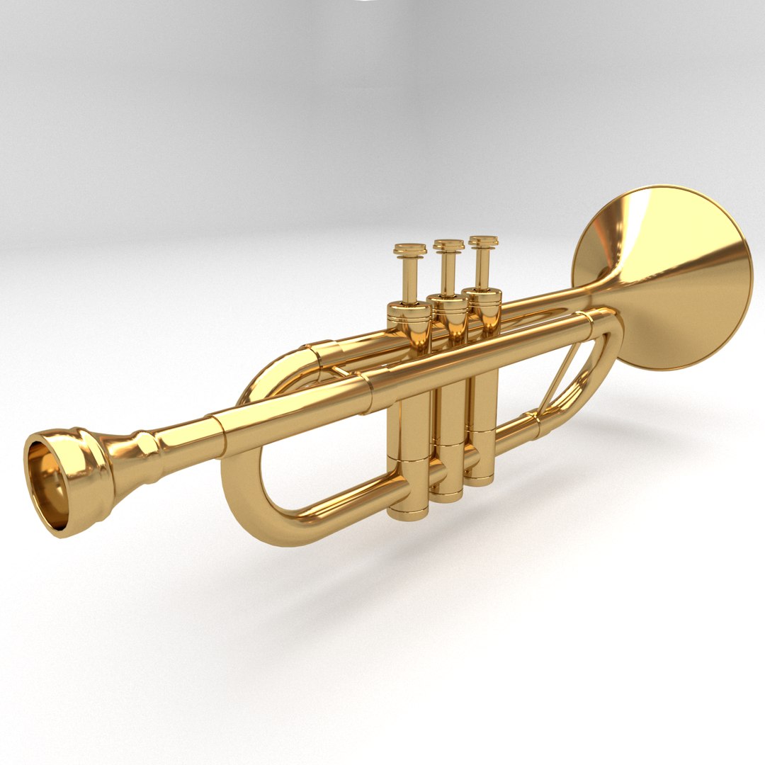 Trumpet Realistic 3D Model - TurboSquid 1527833