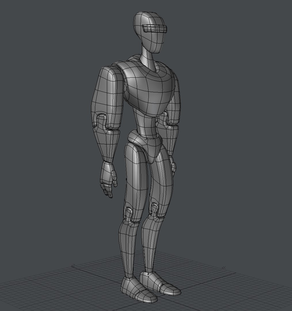 3d Model Polygons Simple