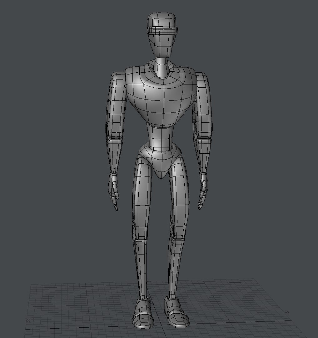3d Model Polygons Simple