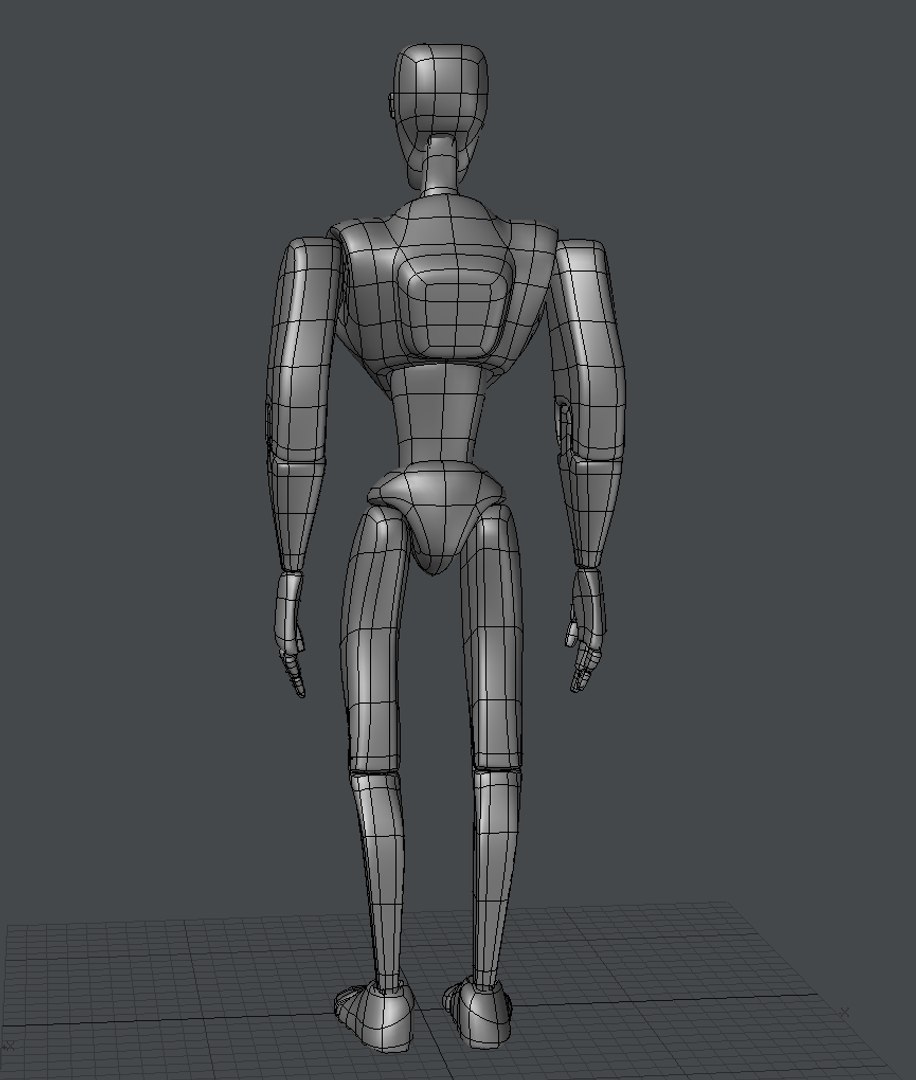 3d Model Polygons Simple