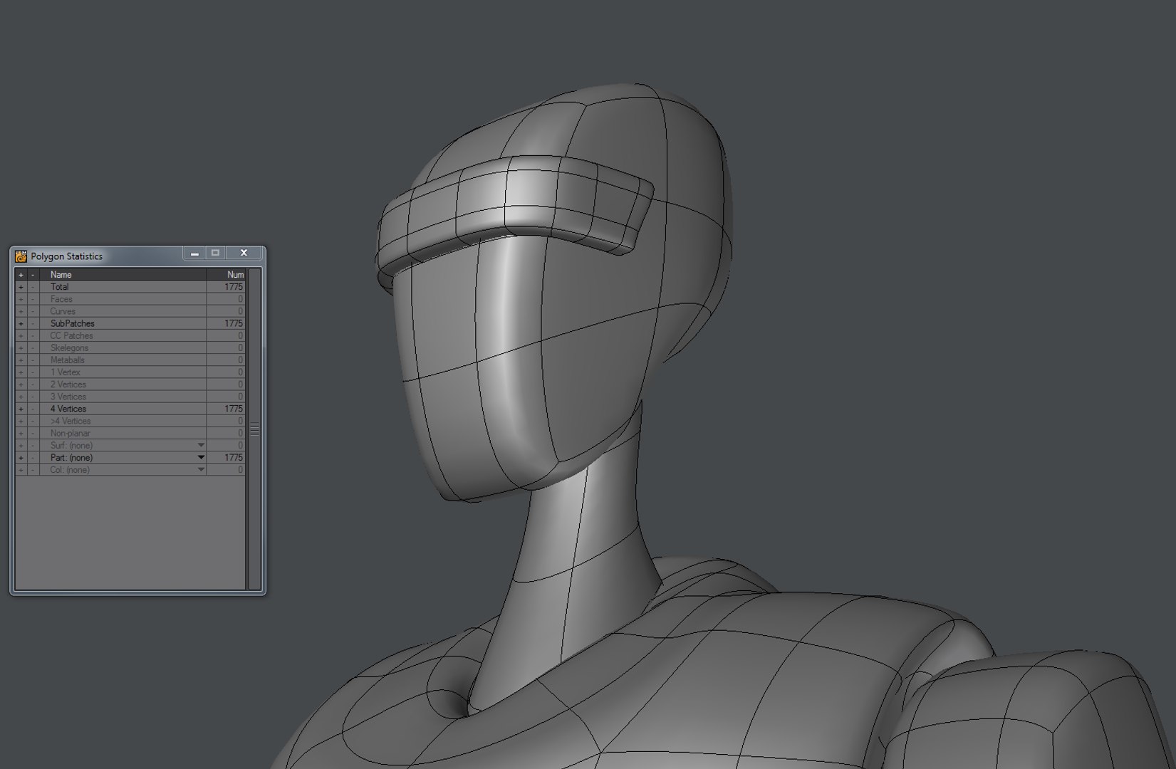 3d Model Polygons Simple