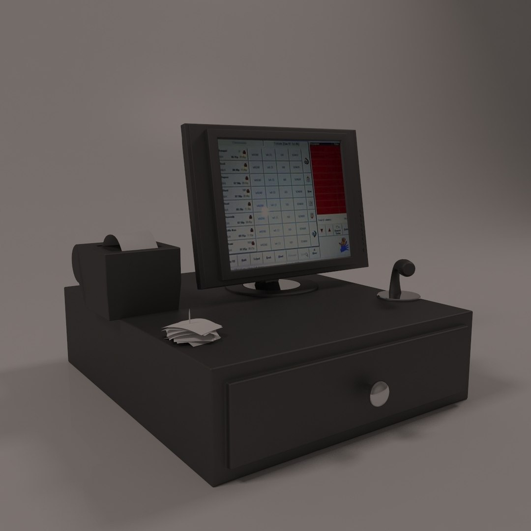 3D Model Cash Box - TurboSquid 1470827