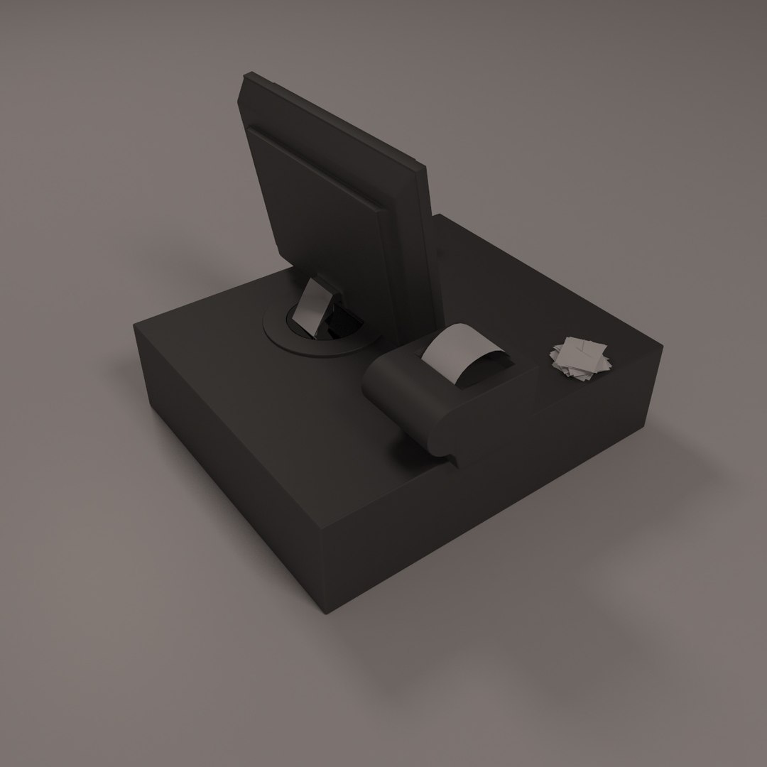 3D Model Cash Box - TurboSquid 1470827