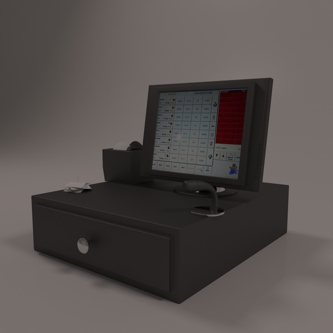 3D Model Cash Box - TurboSquid 1470827