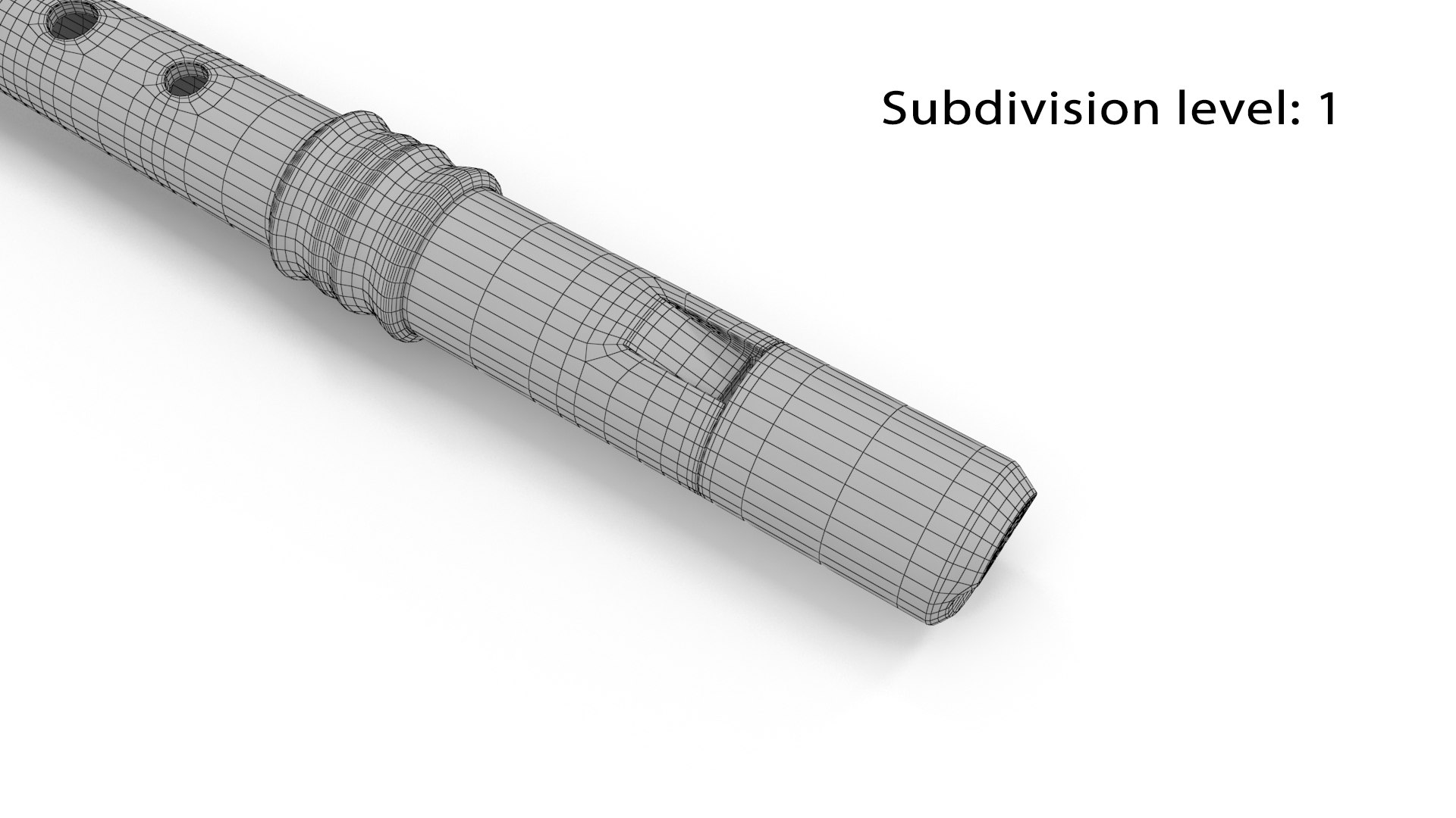 Flute 3D Model - TurboSquid 1898535
