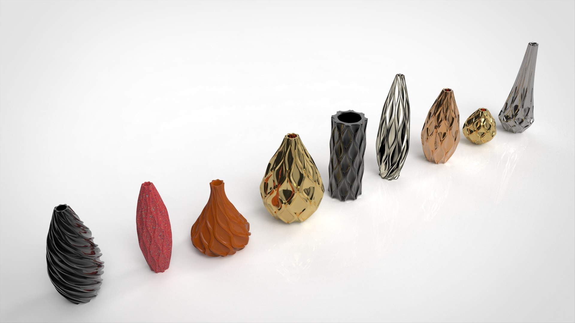 Modern Vases Collection 3D Model - TurboSquid 2018813