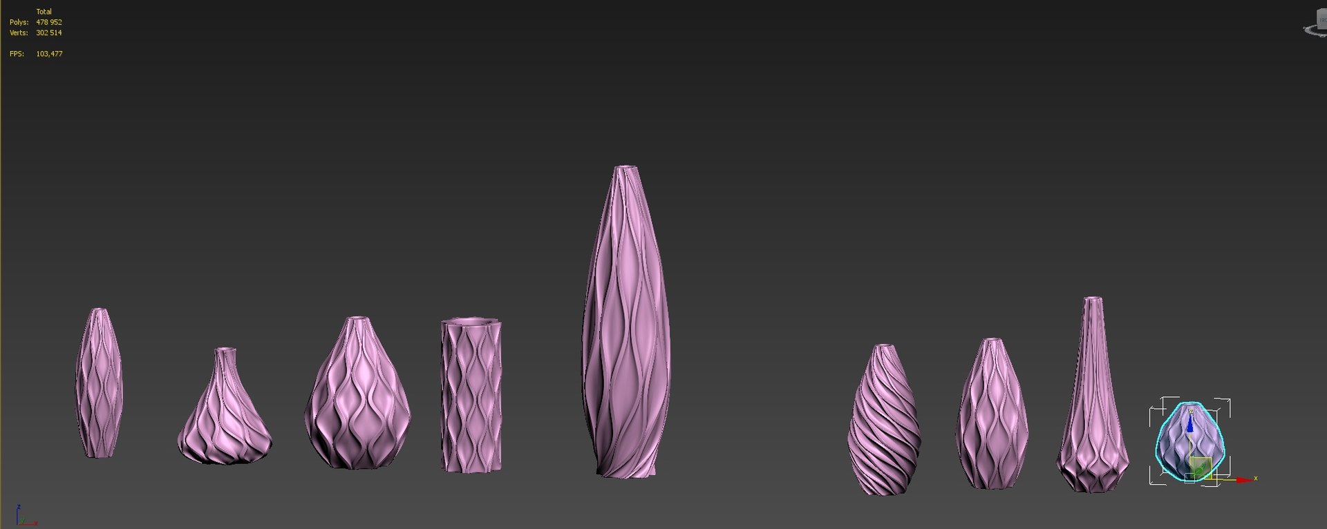 Modern Vases Collection 3D Model - TurboSquid 2018813