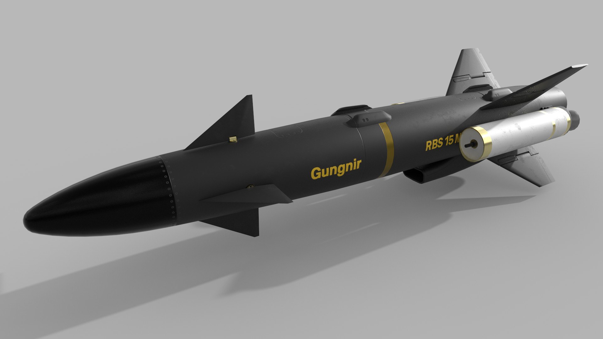 3D RBS15 Mk4 GUNGNIR MISSILES Model - TurboSquid 2190272