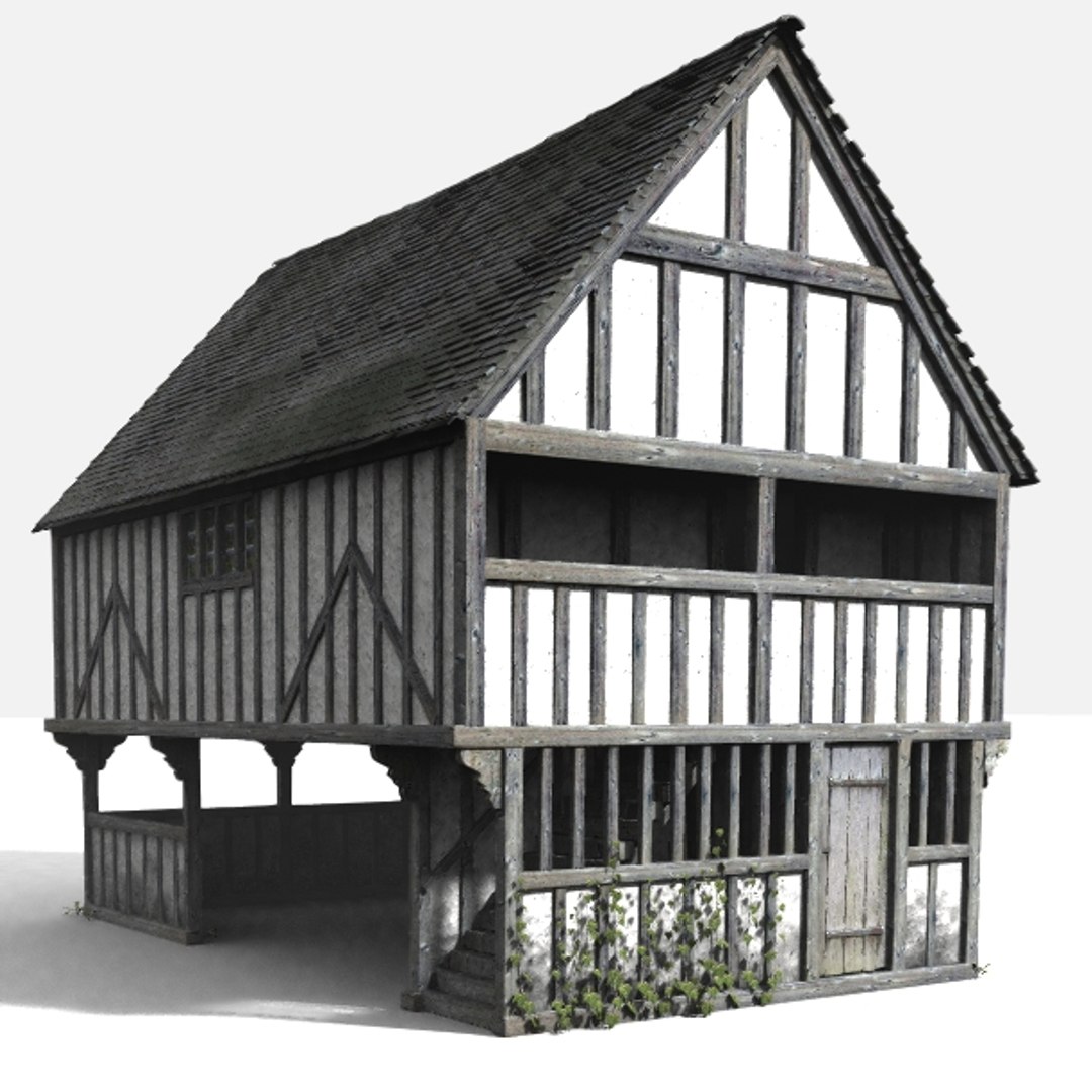 3d Medieval Village Set