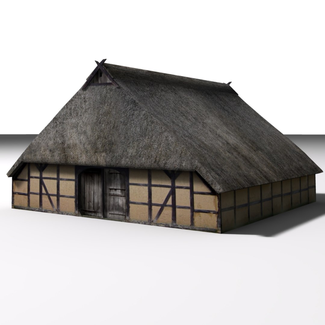3d Medieval Village Set