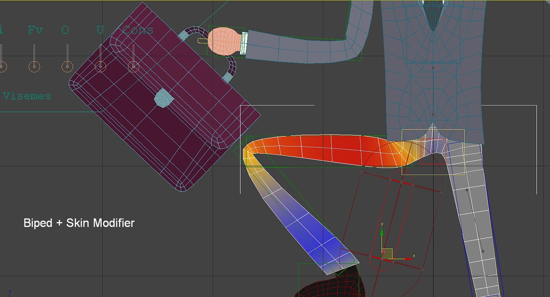 Max Rigged Cartoon 2d Business Man