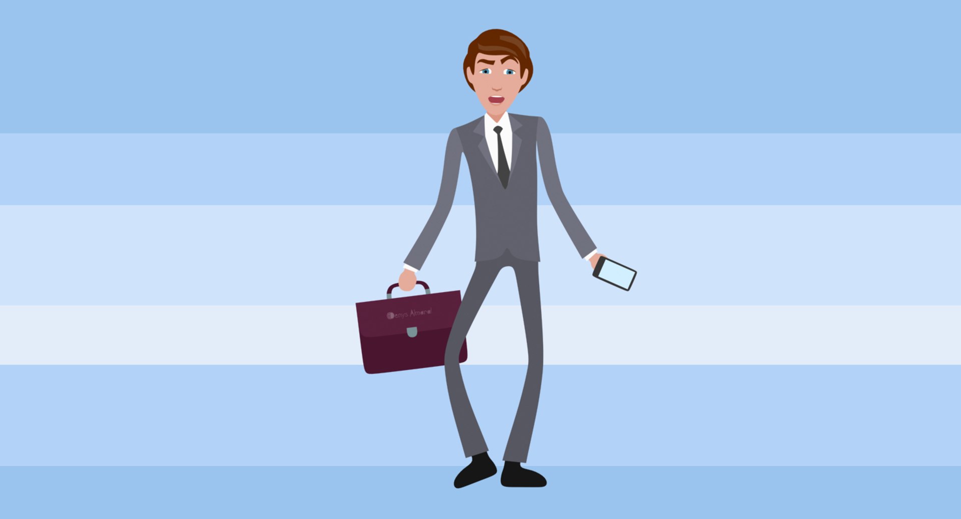 Max Rigged Cartoon 2d Business Man