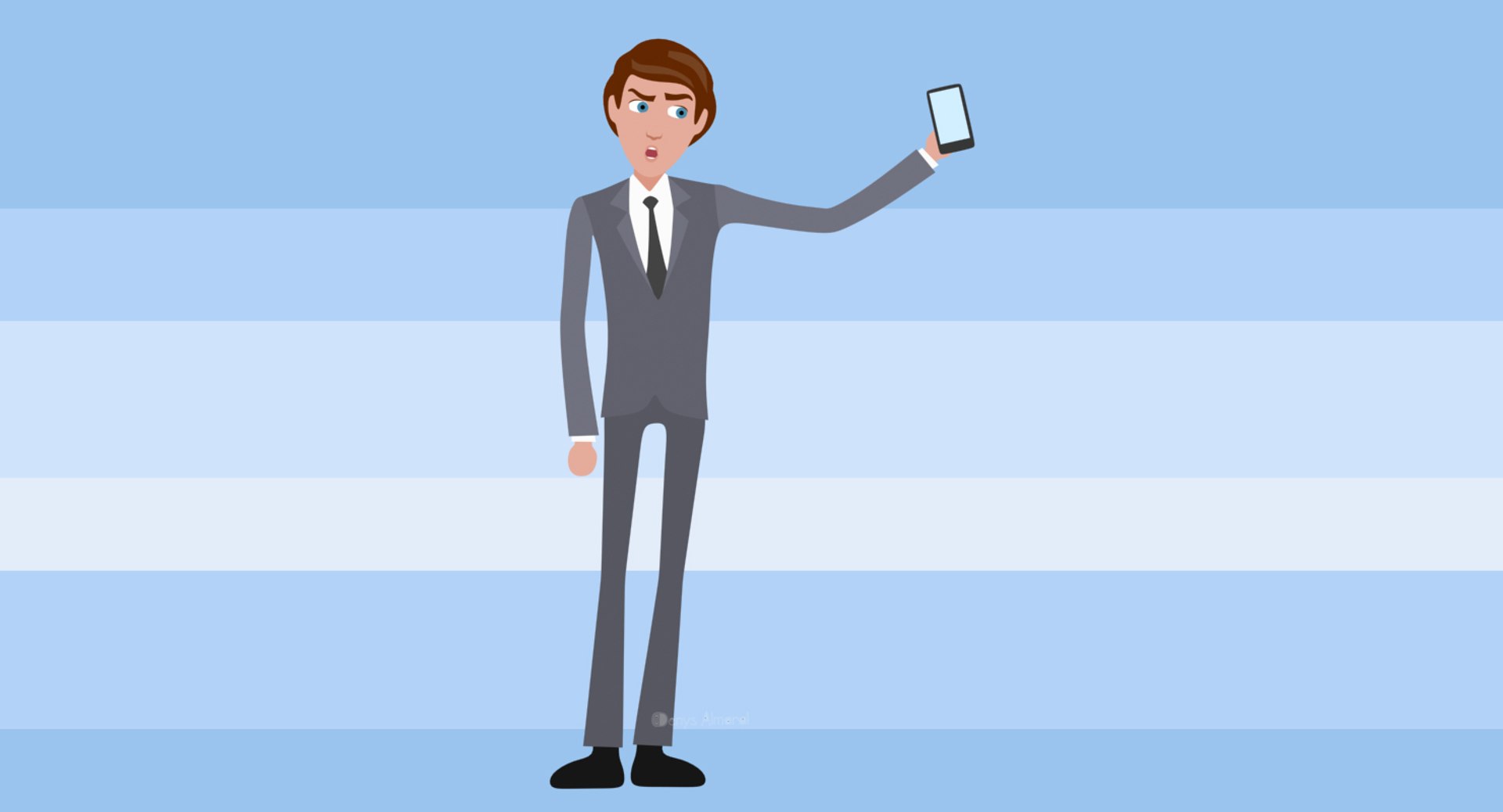 Max Rigged Cartoon 2d Business Man