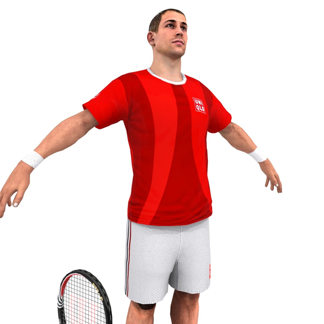 Tennis Player 3d Model
