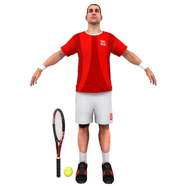 tennis player 3d model