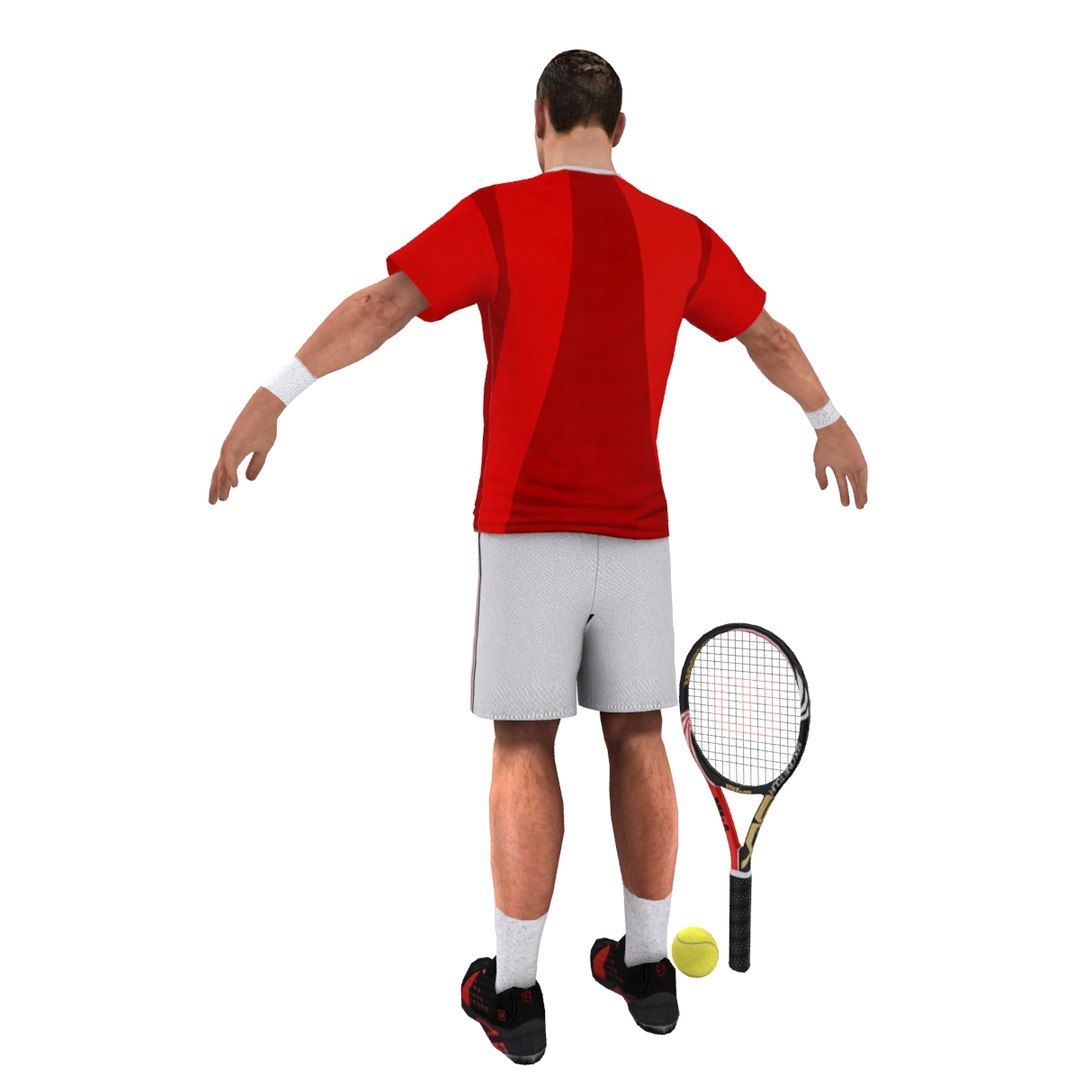Tennis Player 3d Model