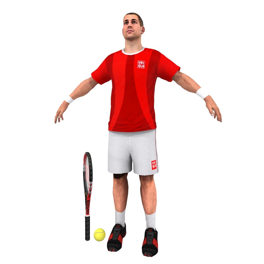 Tennis Player 3d Model