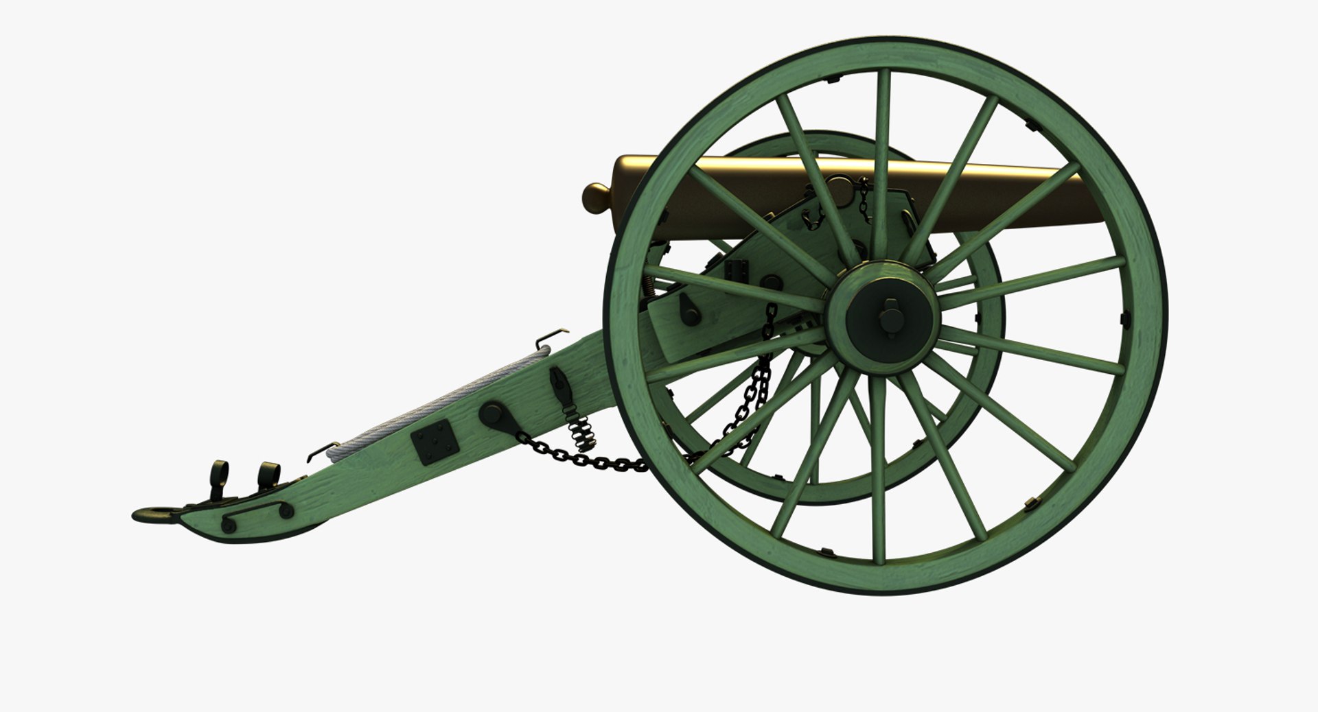 3D 1857 12-pounder Napoleon Field Model - TurboSquid 1257502