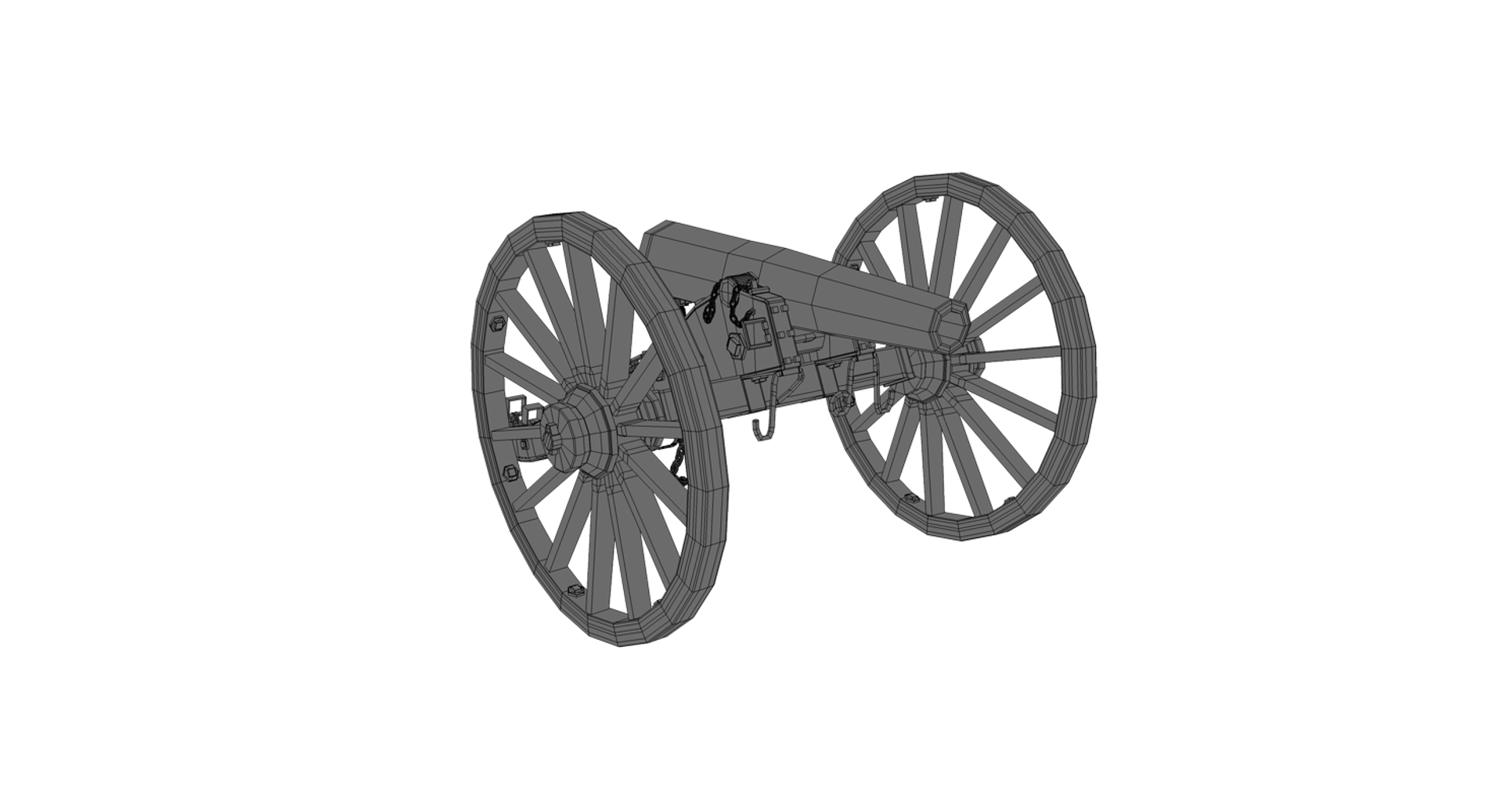 3D 1857 12-pounder Napoleon Field Model - TurboSquid 1257502