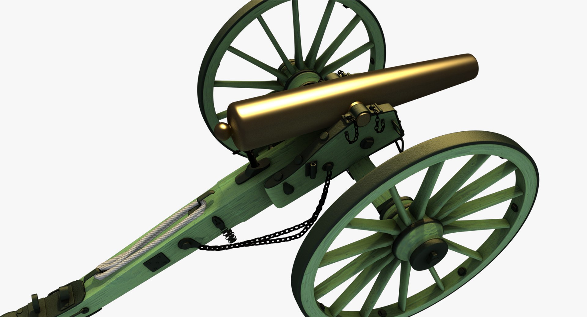 3D 1857 12-pounder Napoleon Field Model - TurboSquid 1257502