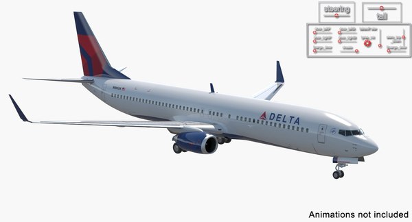 3D boeing 737-900 delta air lines model - TurboSquid 1161766