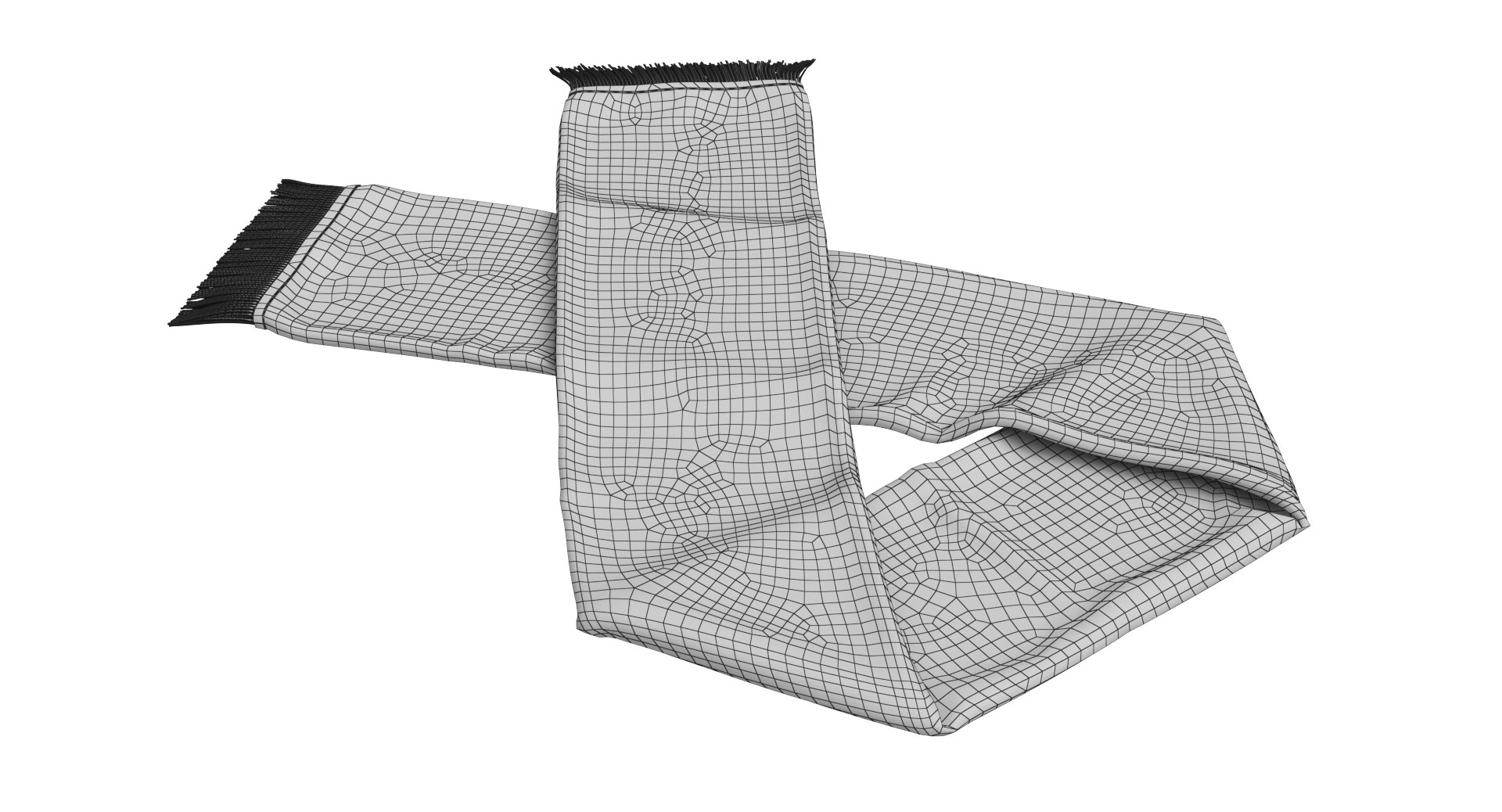 Football Fan Scarf 08 Model - TurboSquid 2151149