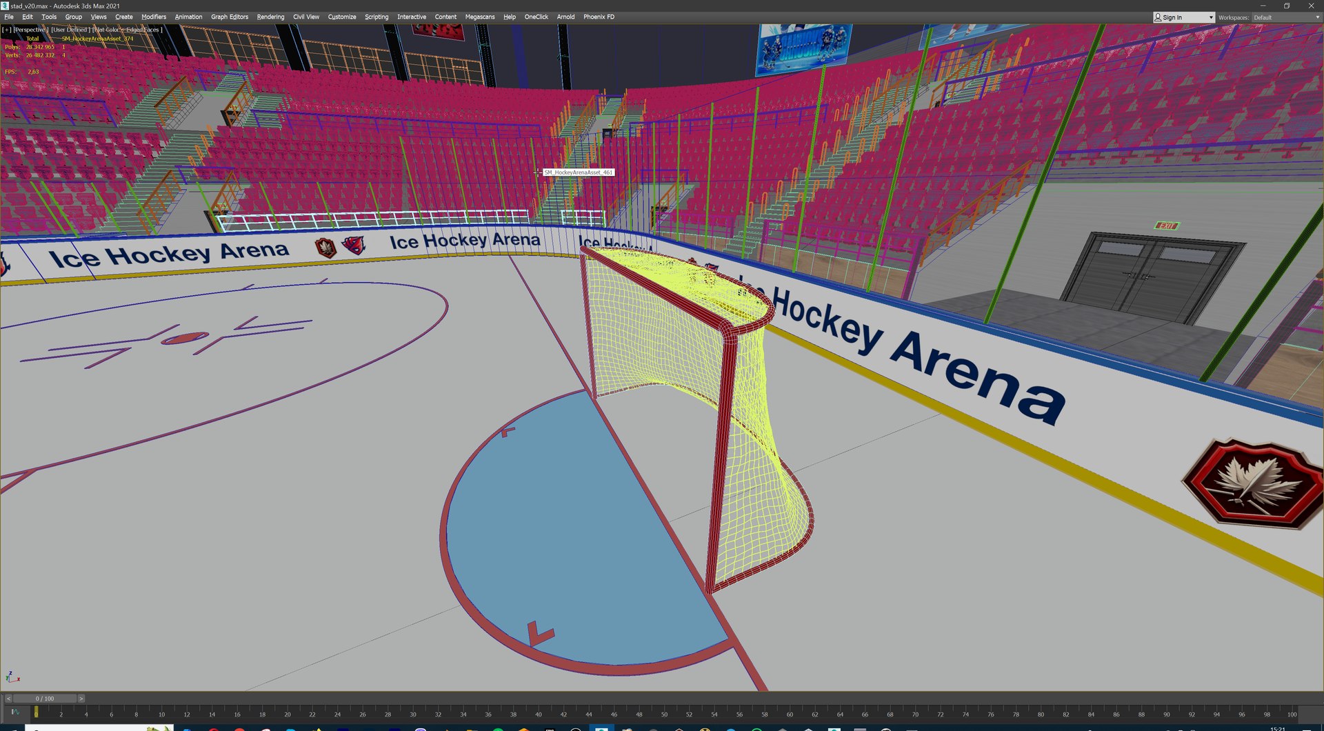 Ice Hockey Arena Stadium 3D Model Model - TurboSquid 2388905
