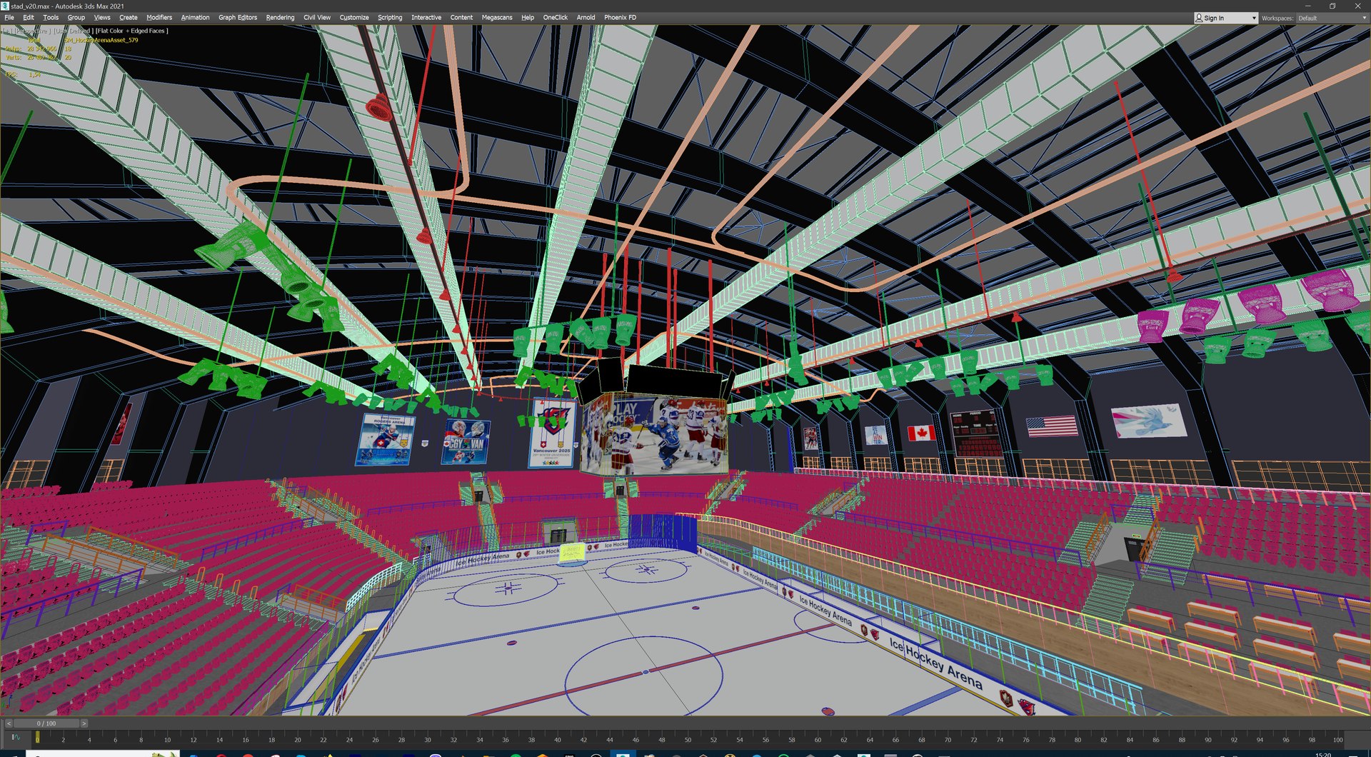 Ice Hockey Arena Stadium 3D Model Model - TurboSquid 2388905
