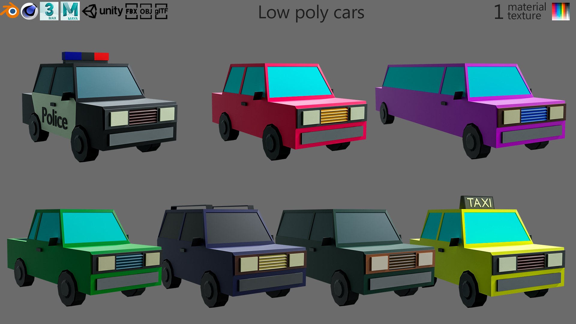 Free Low Poly Cars 3D Model - TurboSquid 2163868
