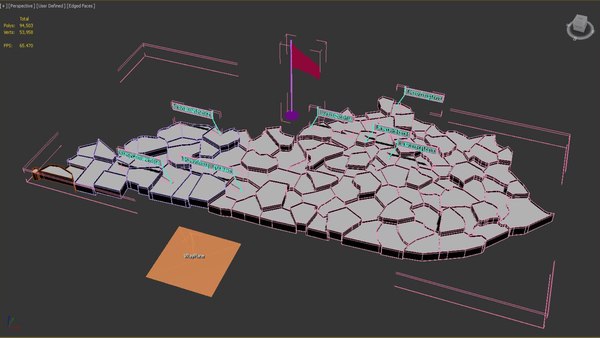 3D kentucky flag model - TurboSquid 1703339