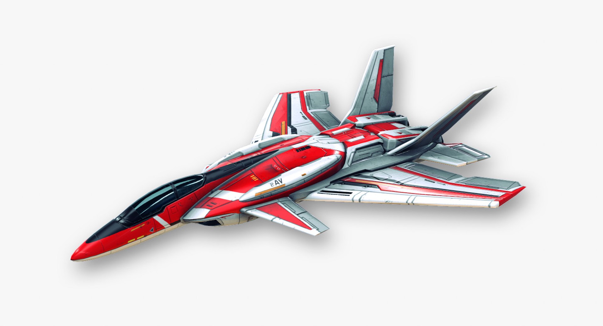 3d Obj Fighter Jet Fictional Aircraft