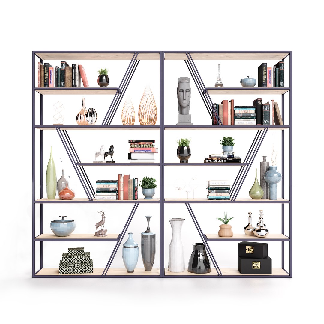 3D Decor Rack Shelving - TurboSquid 1492712
